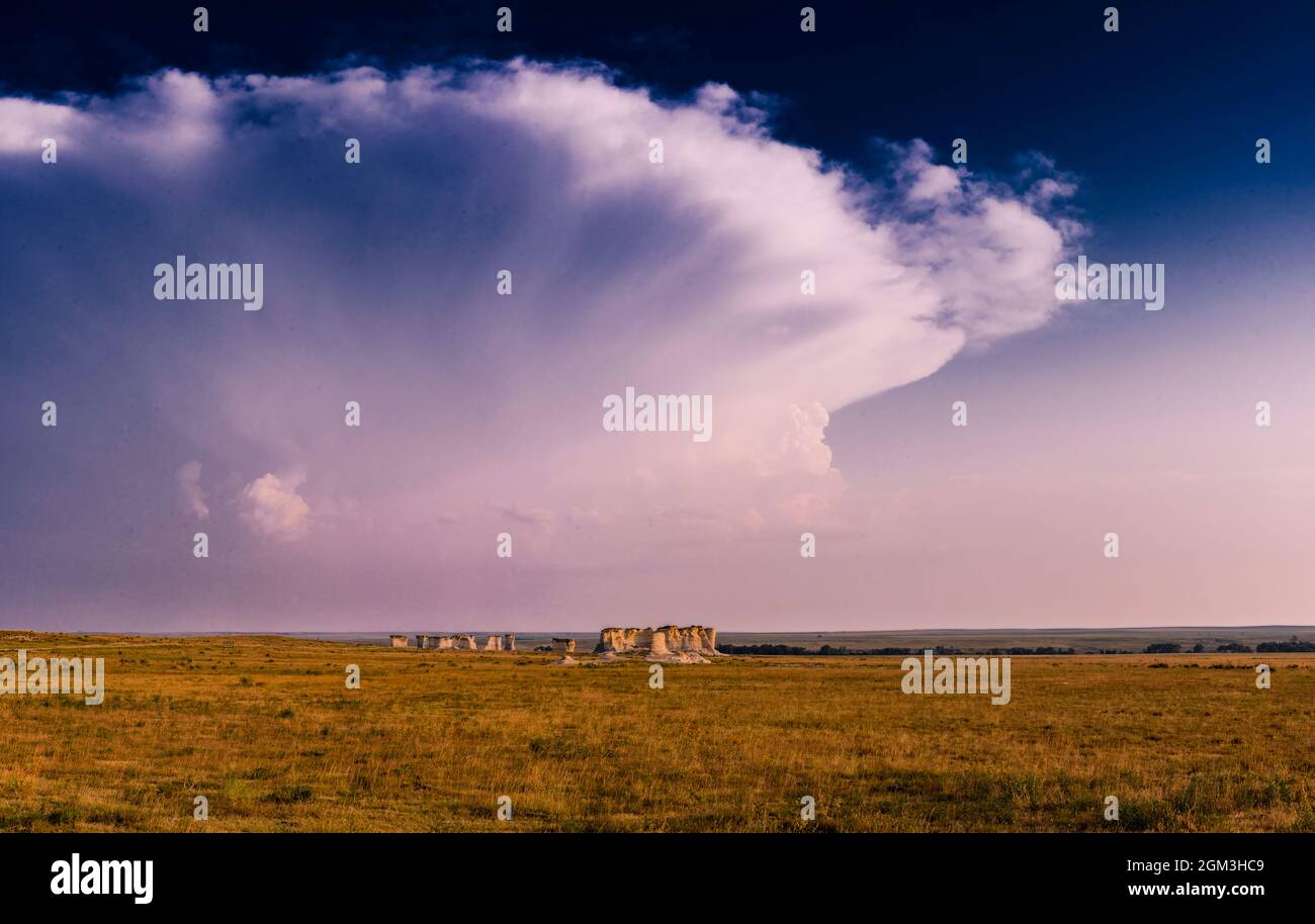 Monument Rocks National Natural Landmark, an area of eroded chalk ...
