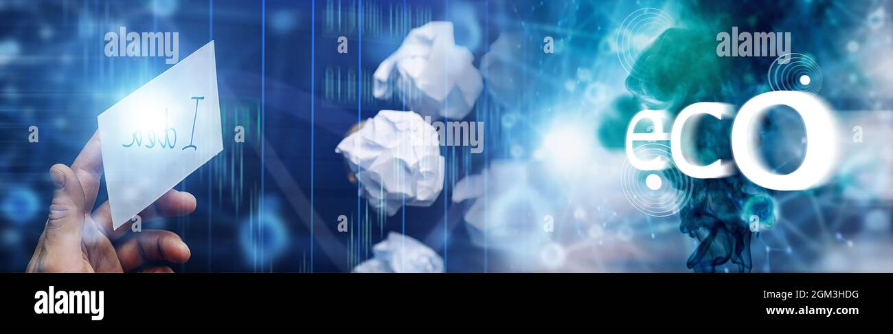 Colored pieces of paper. The concept ecology and garbage. Creative ...