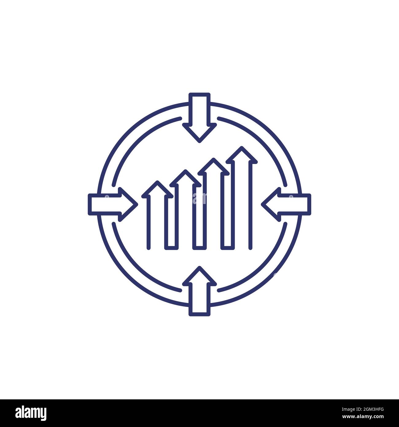focus on growth line icon Stock Vector Image & Art - Alamy