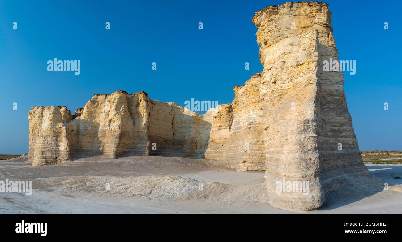 Monument Rocks National Natural Landmark, an area of eroded chalk ...