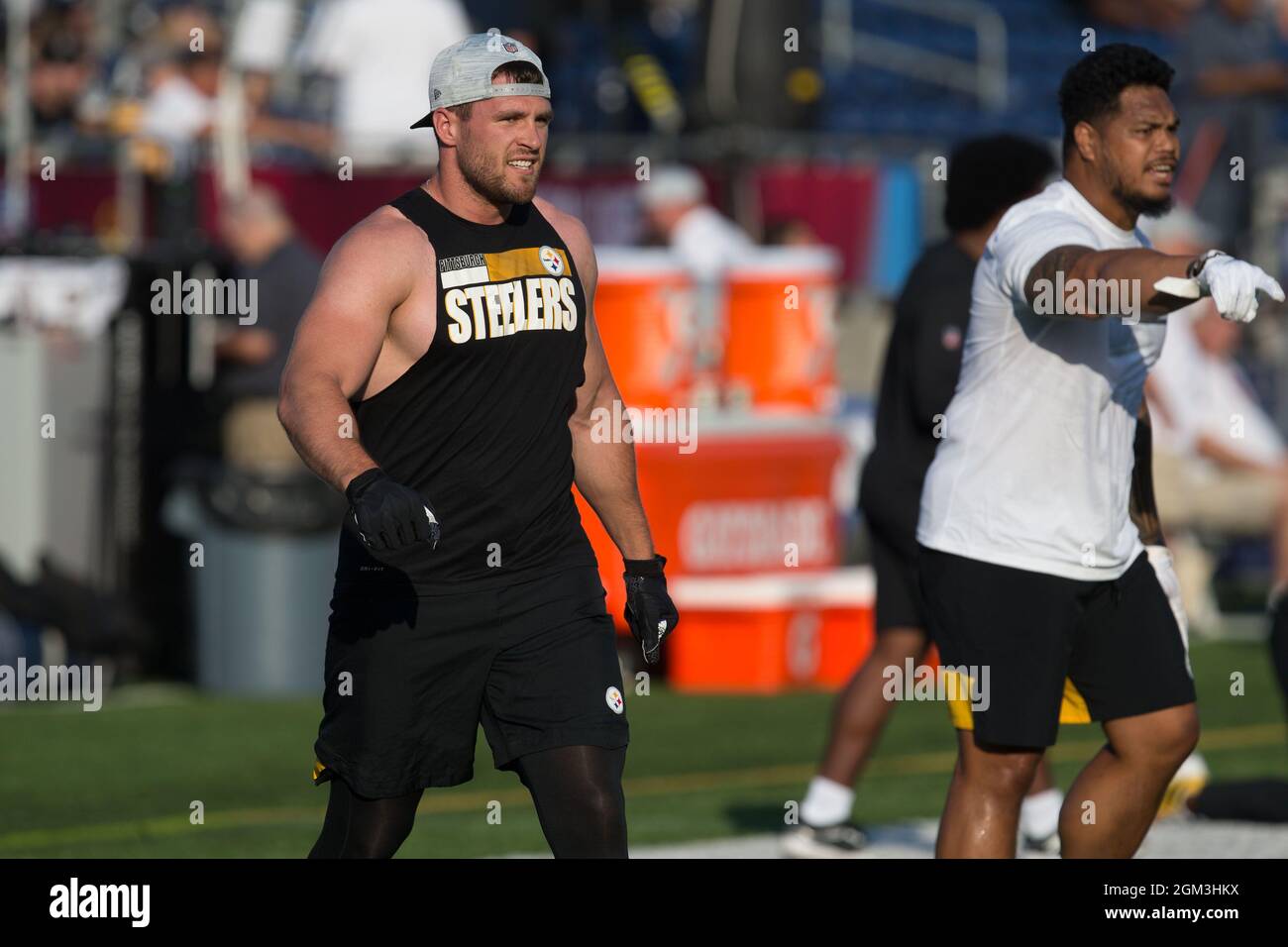 Pittsburgh Steelers linebacker TJ Watt (90) at warmups period before ...