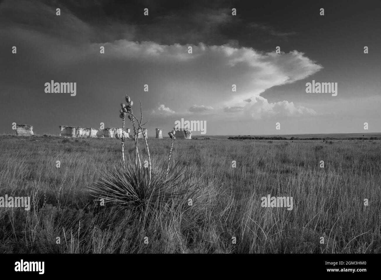 Monument Rocks National Natural Landmark, an area of eroded chalk ...