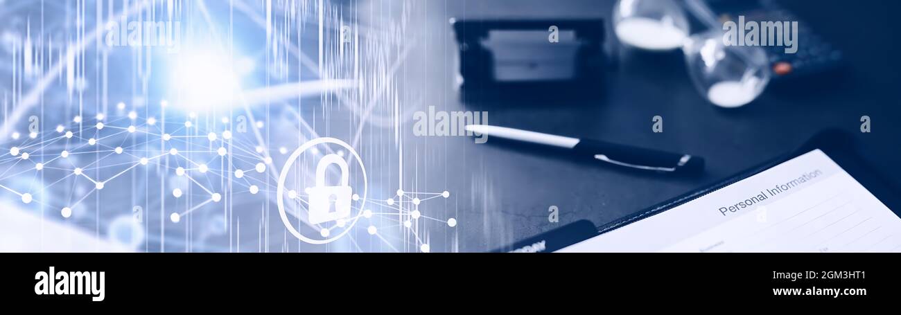 Filling out a form with personal information. Documents in a folder on ...