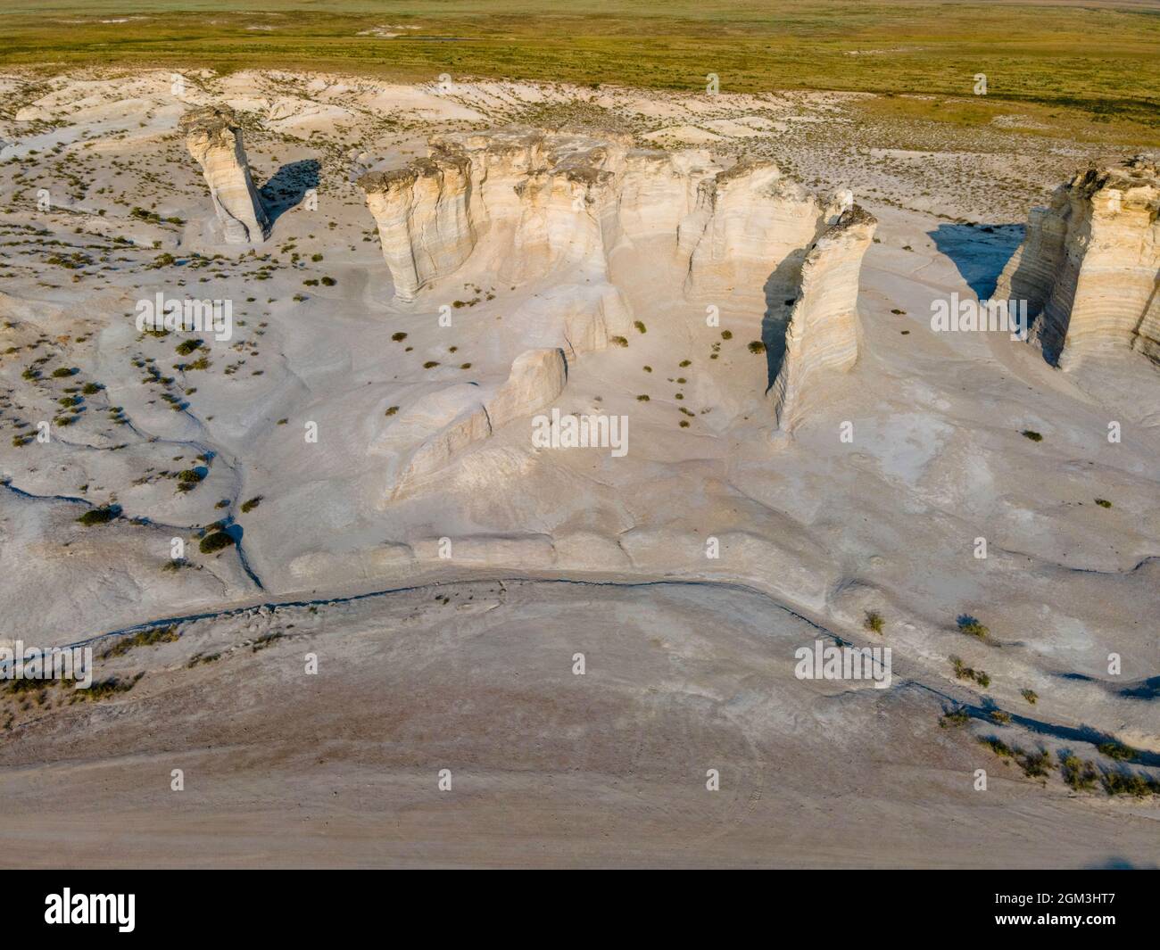 Monument Rocks National Natural Landmark, an area of eroded chalk ...