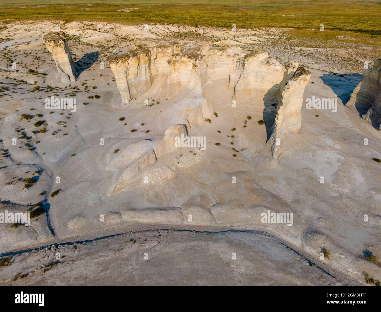 Monument Rocks National Natural Landmark, an area of eroded chalk ...