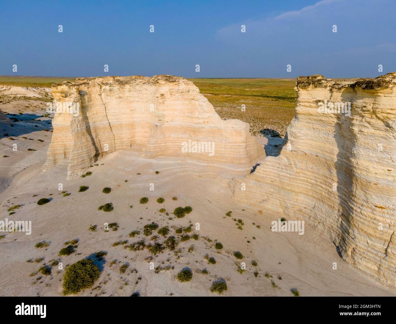 Monument Rocks National Natural Landmark, an area of eroded chalk ...