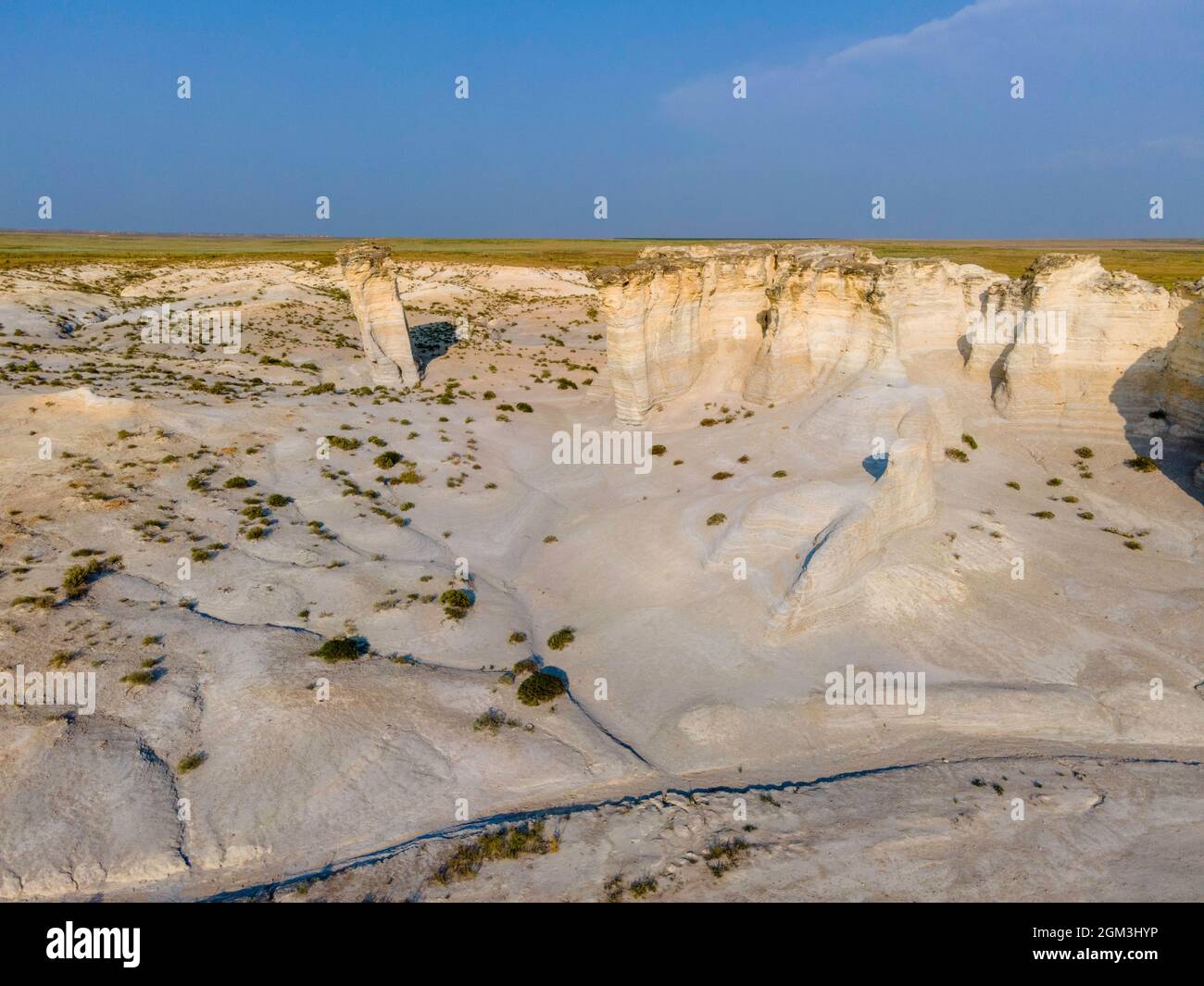 Monument Rocks National Natural Landmark, an area of eroded chalk ...