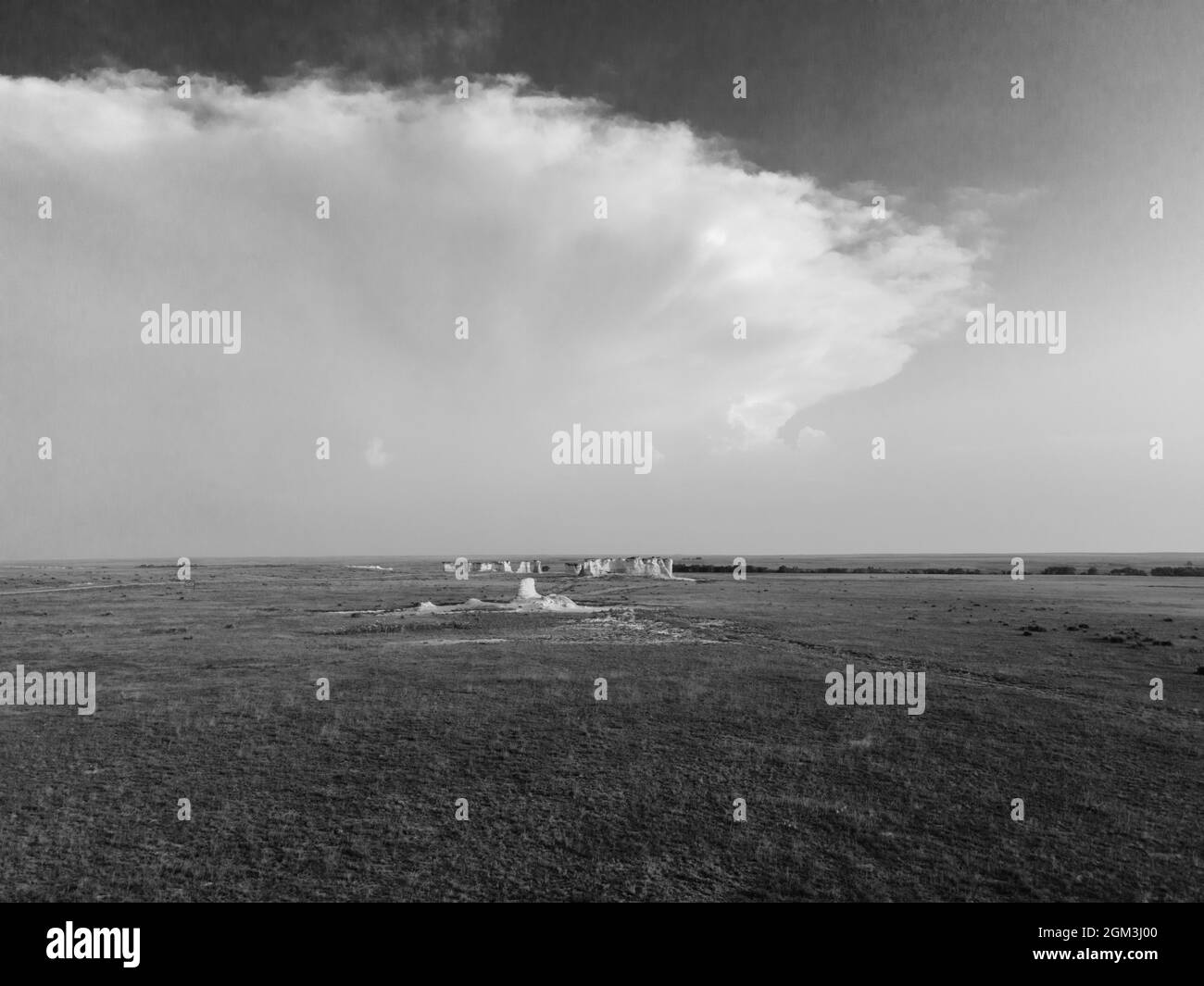Monument Rocks National Natural Landmark, an area of eroded chalk ...