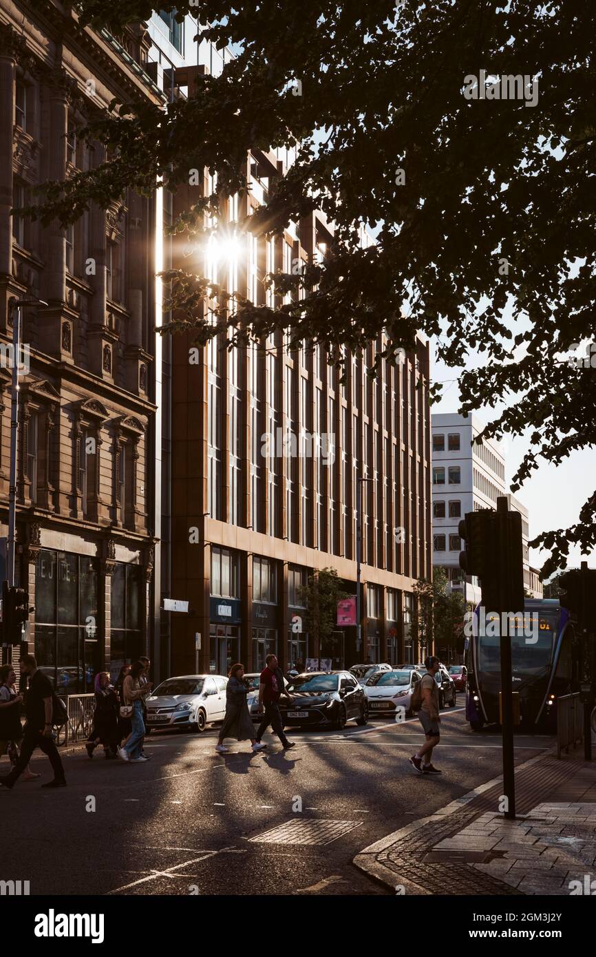 Belfast street scene, Northern Ireland Stock Photo - Alamy