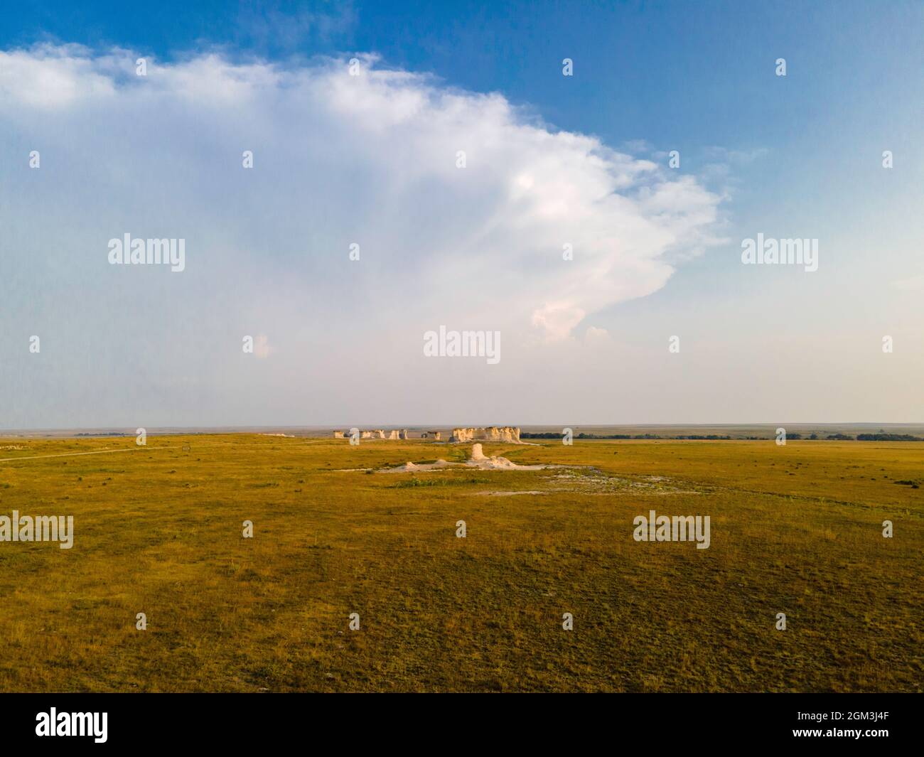 Monument Rocks National Natural Landmark, an area of eroded chalk ...