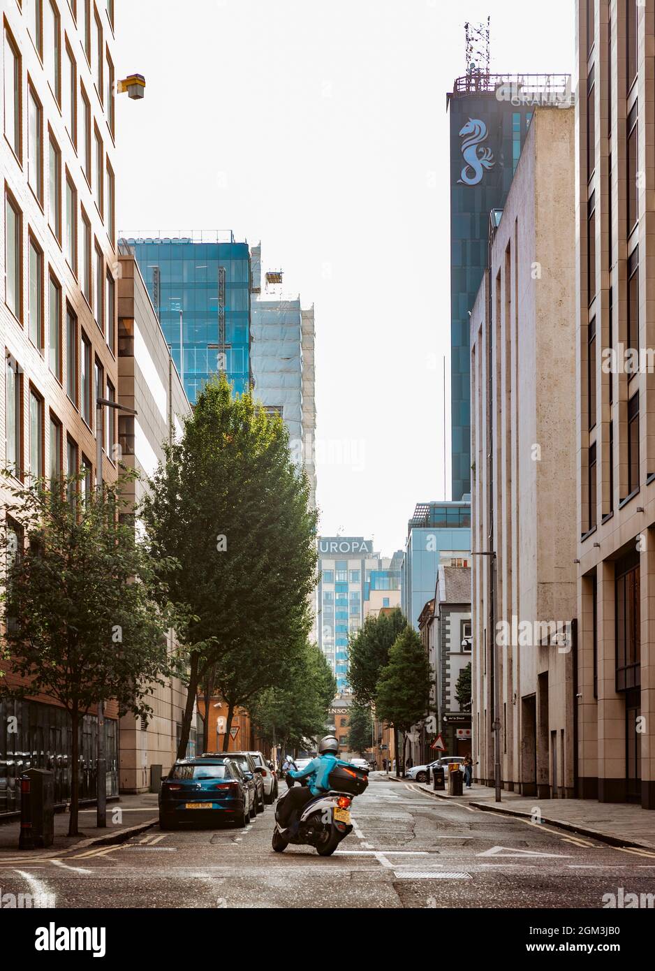 Belfast street scene, Northern Ireland Stock Photo - Alamy