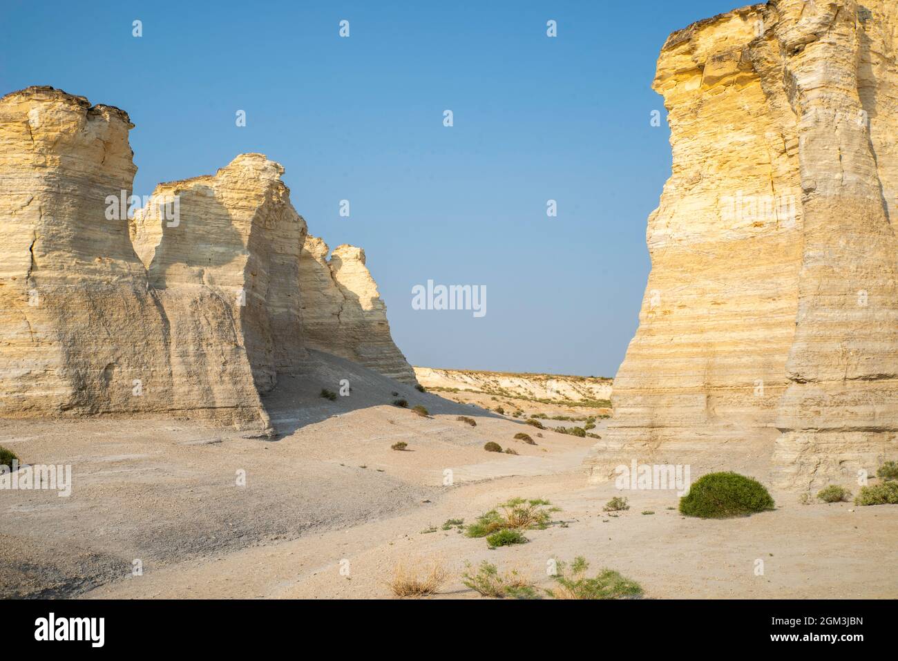Monument Rocks National Natural Landmark, an area of eroded chalk ...