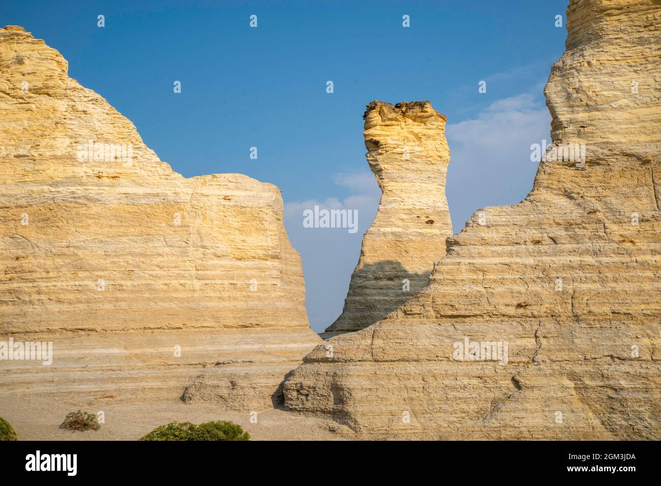Monument Rocks National Natural Landmark, an area of eroded chalk ...