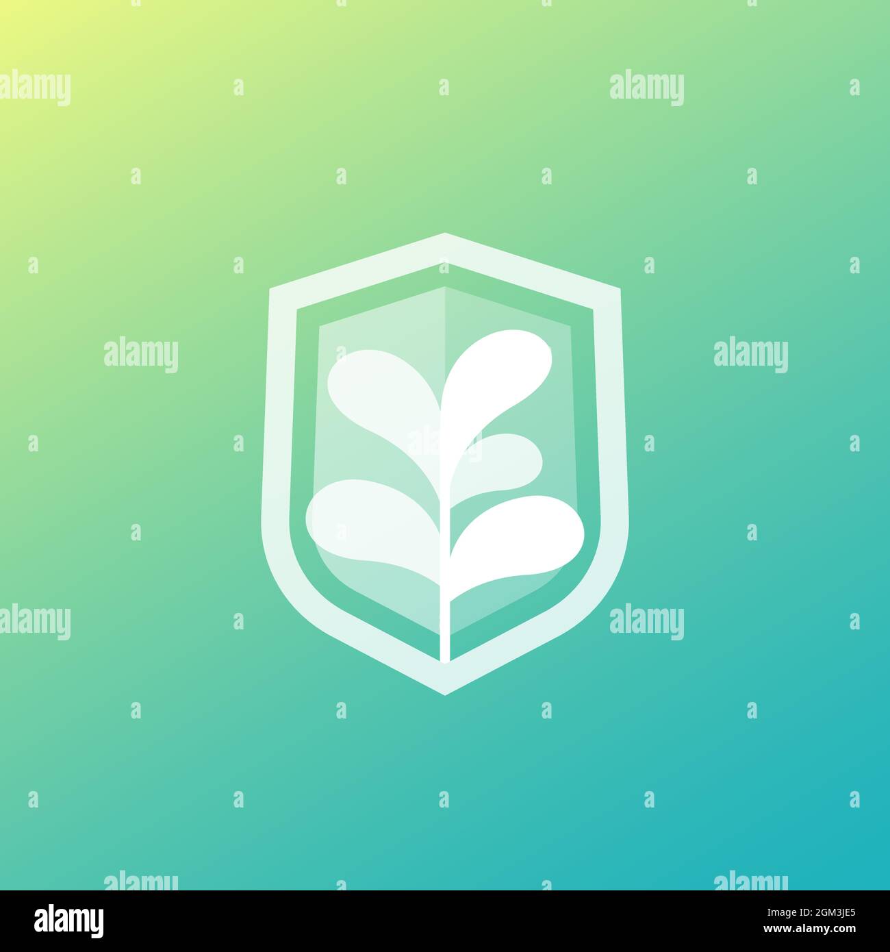 crop protection icon with a shield, vector Stock Vector Image & Art - Alamy