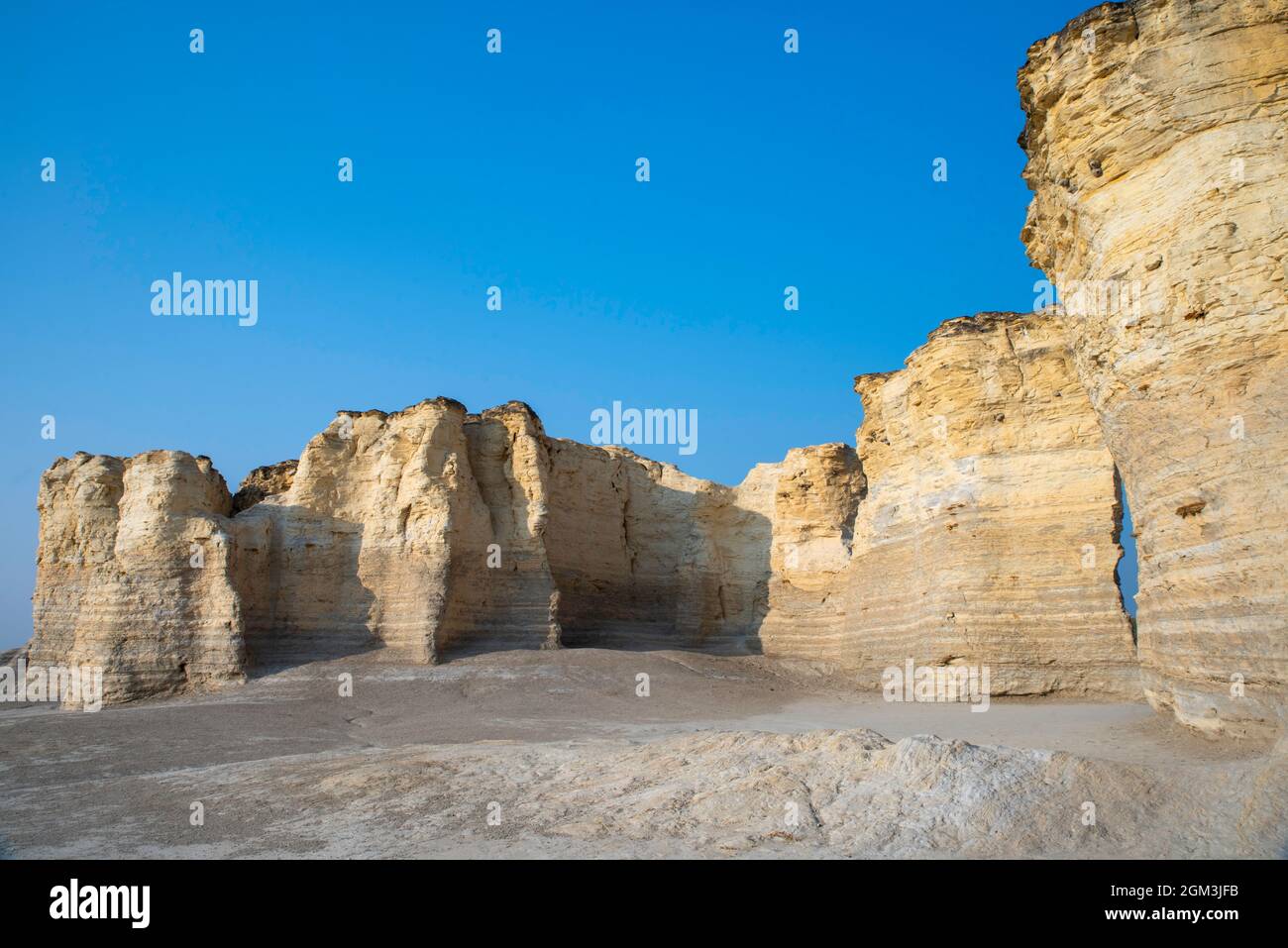 Monument Rocks National Natural Landmark, an area of eroded chalk ...