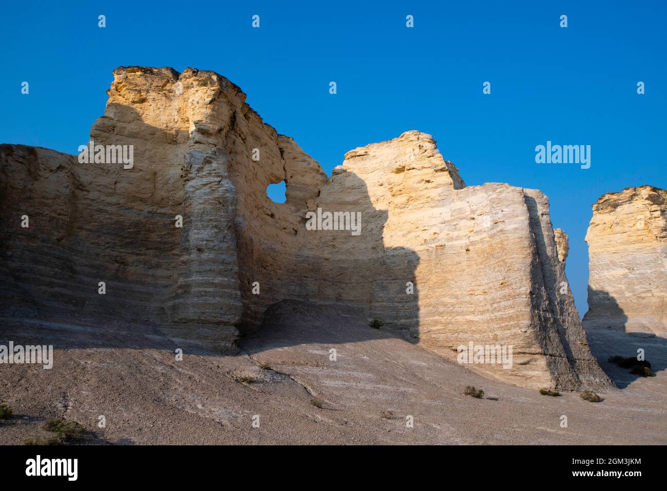 Monument Rocks National Natural Landmark, an area of eroded chalk ...