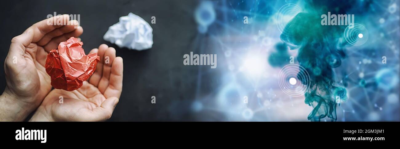 Colored pieces of paper. The concept of creativity and formation of ...