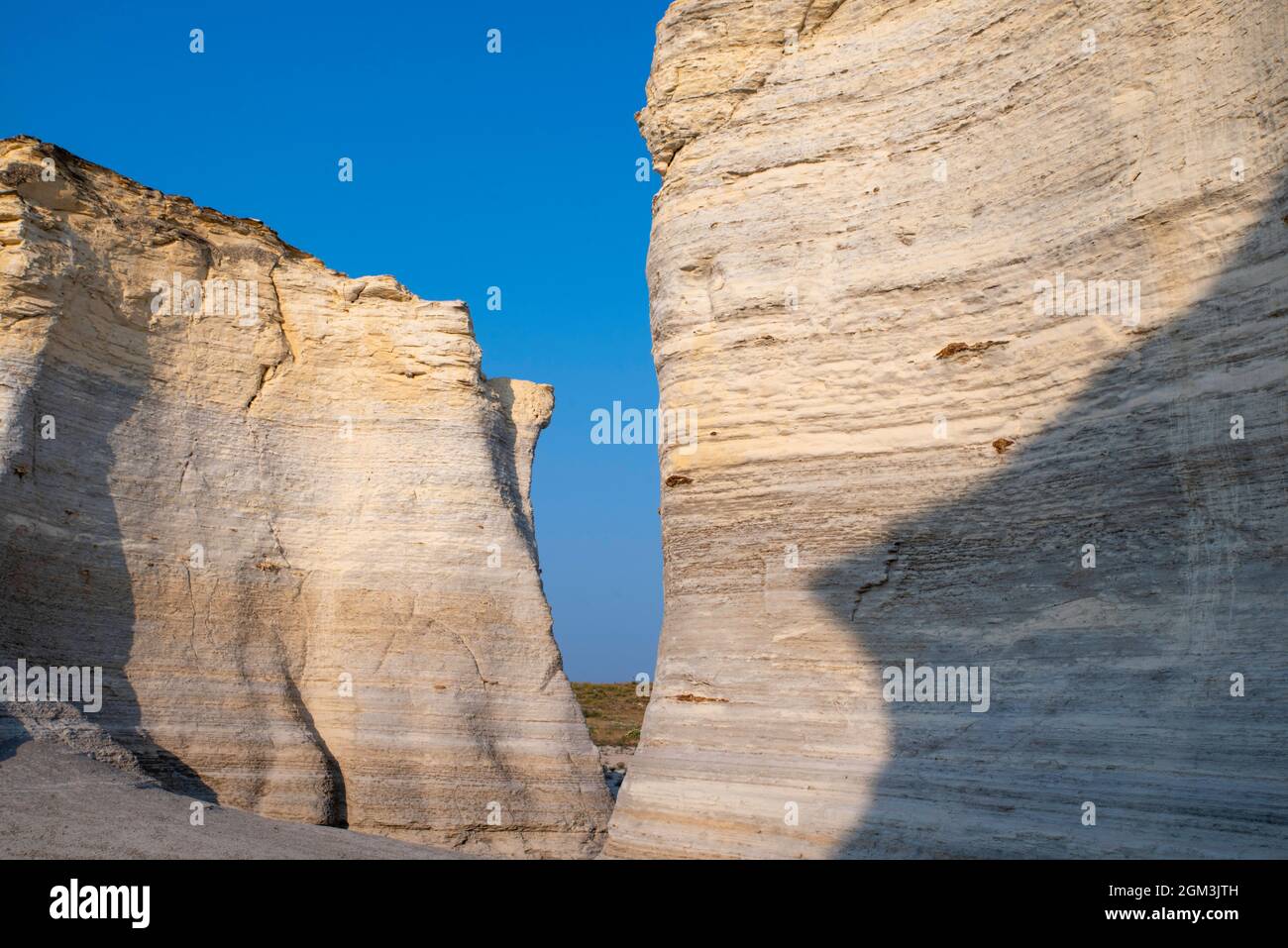 Monument Rocks National Natural Landmark, an area of eroded chalk ...