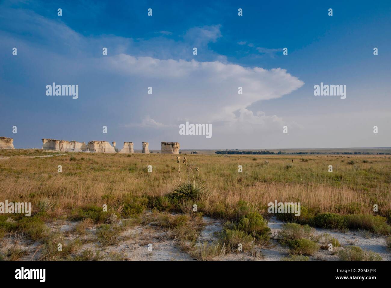 Monument Rocks National Natural Landmark, an area of eroded chalk ...