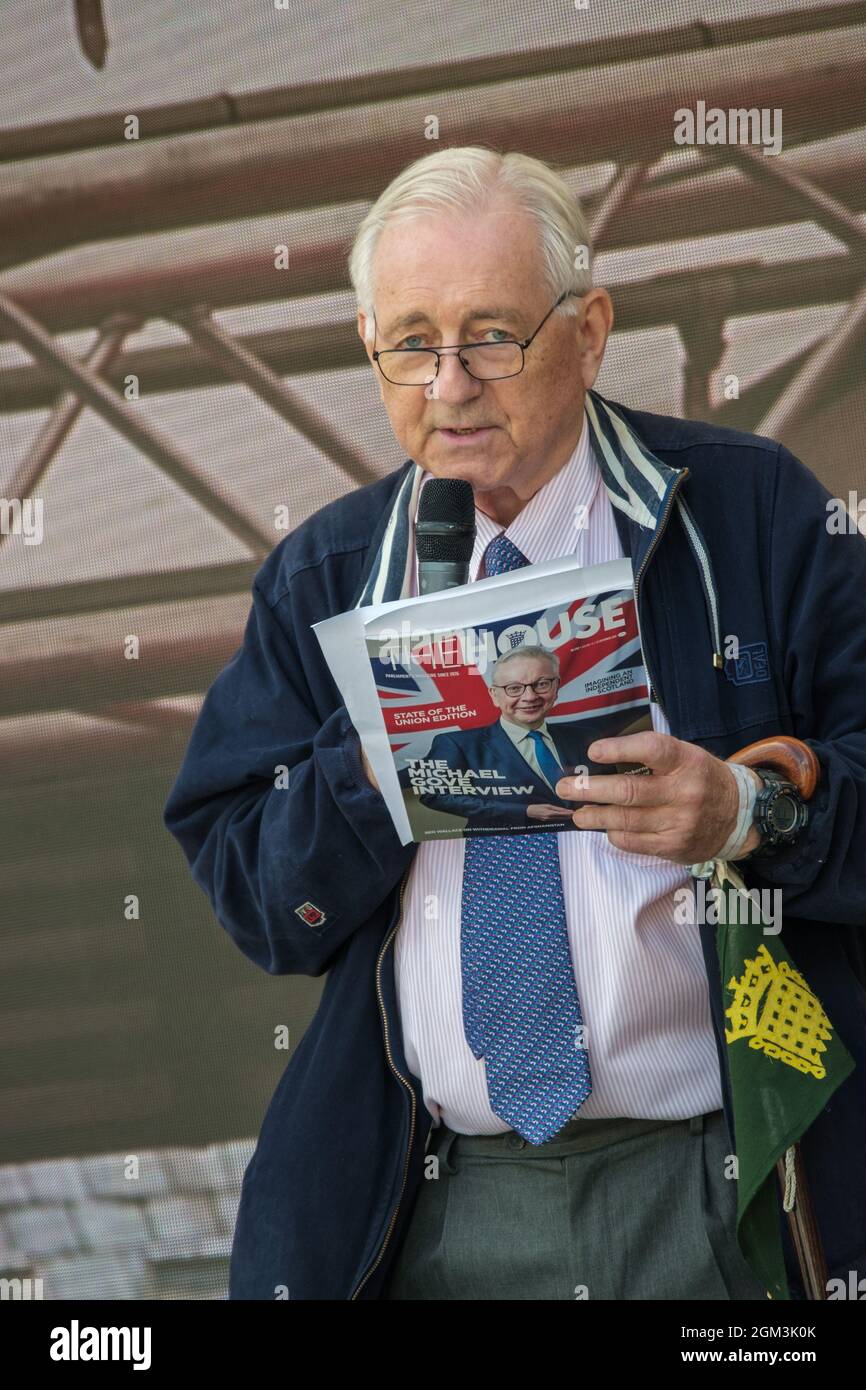 London, UK. 16th Sep 2021. Sir Peter Bottomley, Conservative MP for ...