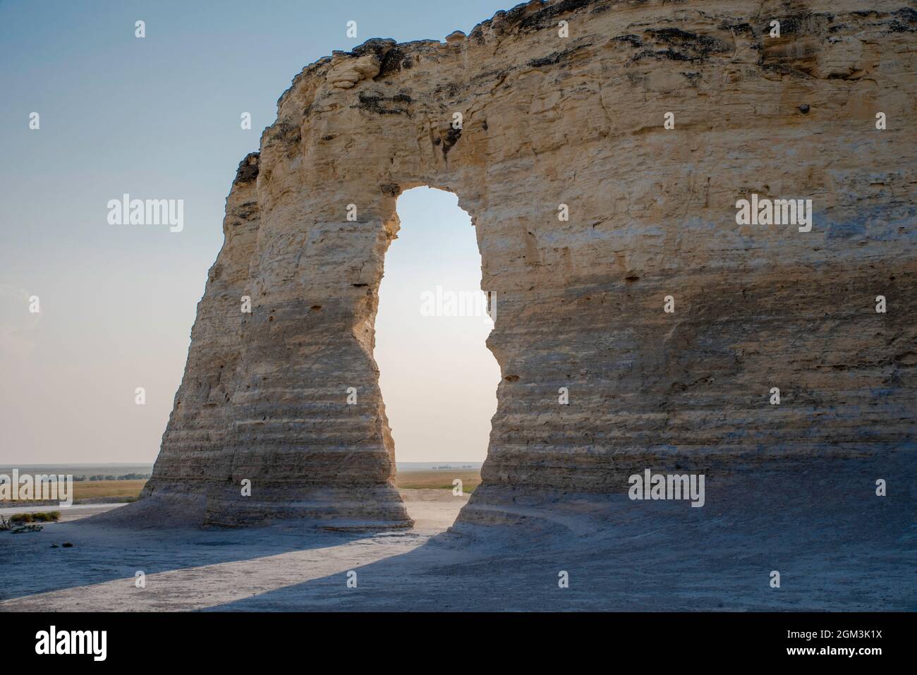 Monument Rocks National Natural Landmark, an area of eroded chalk ...