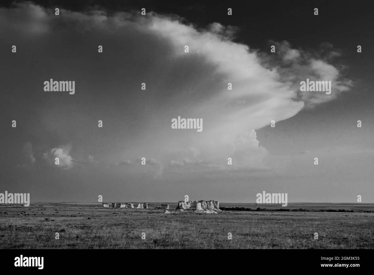 Monument Rocks National Natural Landmark, an area of eroded chalk ...