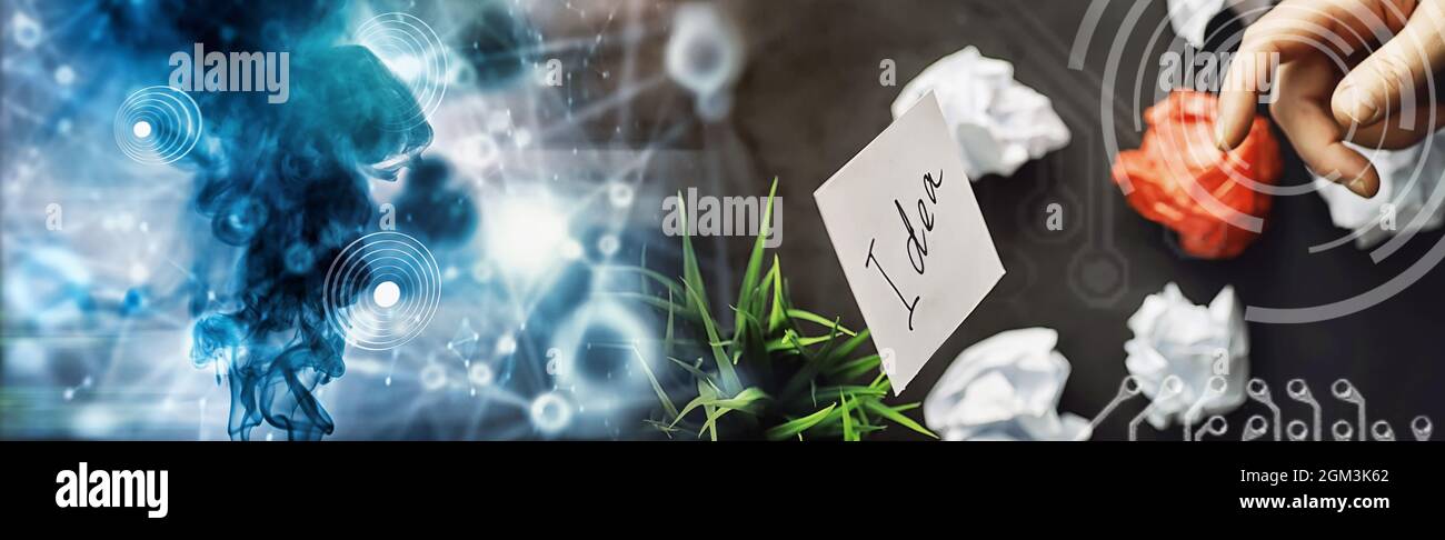 Colored pieces of paper. The concept of creativity and formation of ...