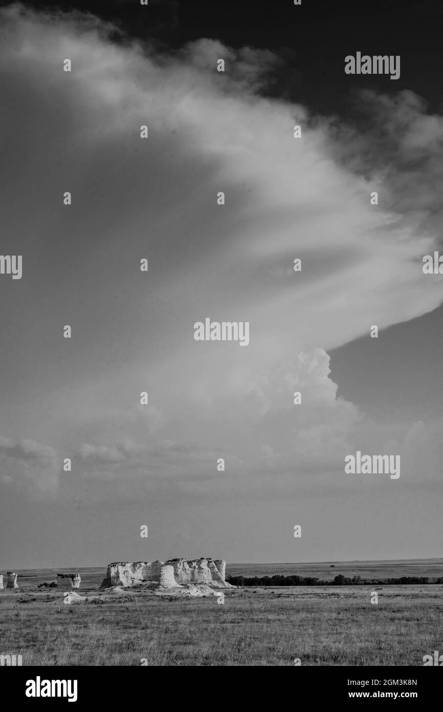 Monument Rocks National Natural Landmark, an area of eroded chalk ...