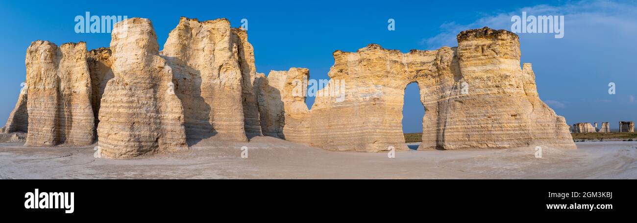 Monument Rocks National Natural Landmark, an area of eroded chalk ...