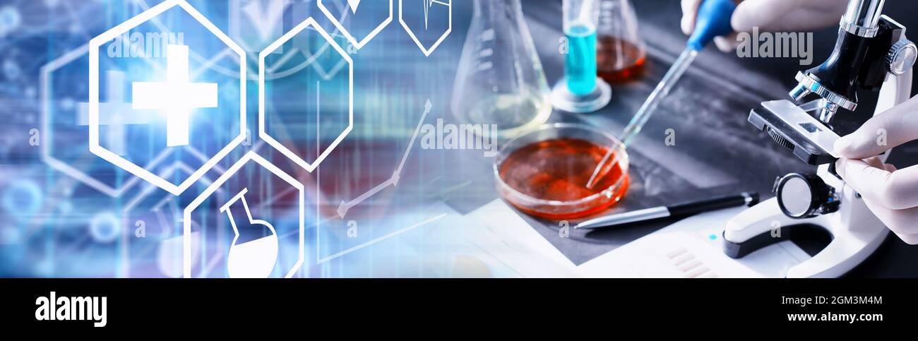 Laboratory research. Drug testing. Chemical experiments in the ...