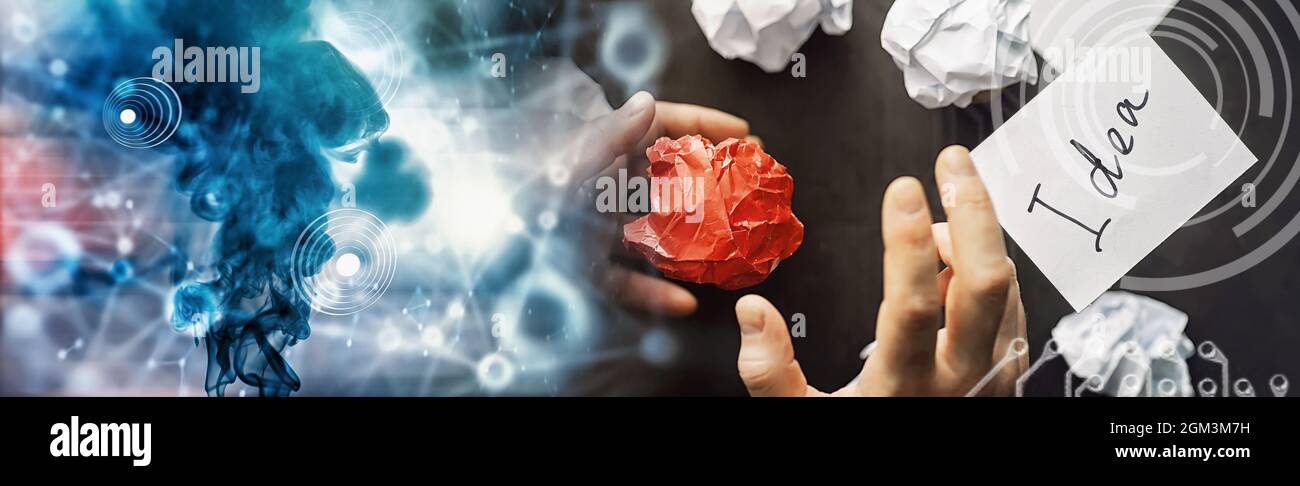 Colored pieces of paper. The concept of creativity and formation of ...