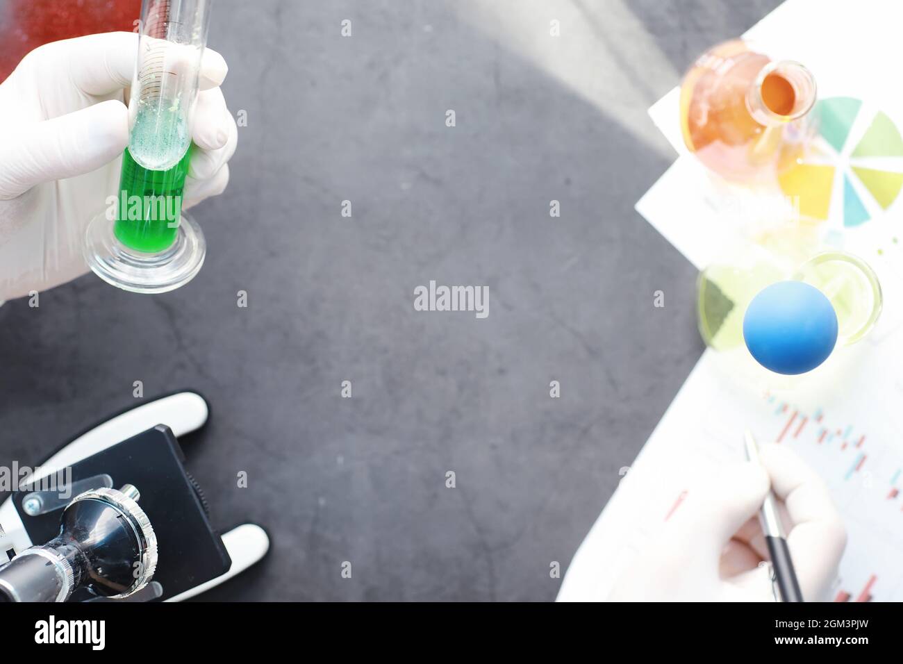 Laboratory research. Drug testing. Chemical experiments in the ...