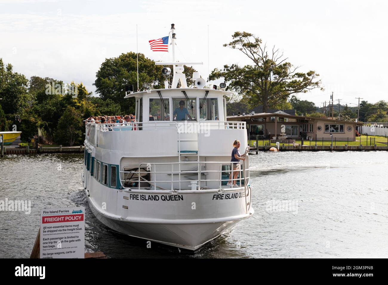 Bay Shore, New York, USA - 5 September 2021: The Fire Island Queen ...