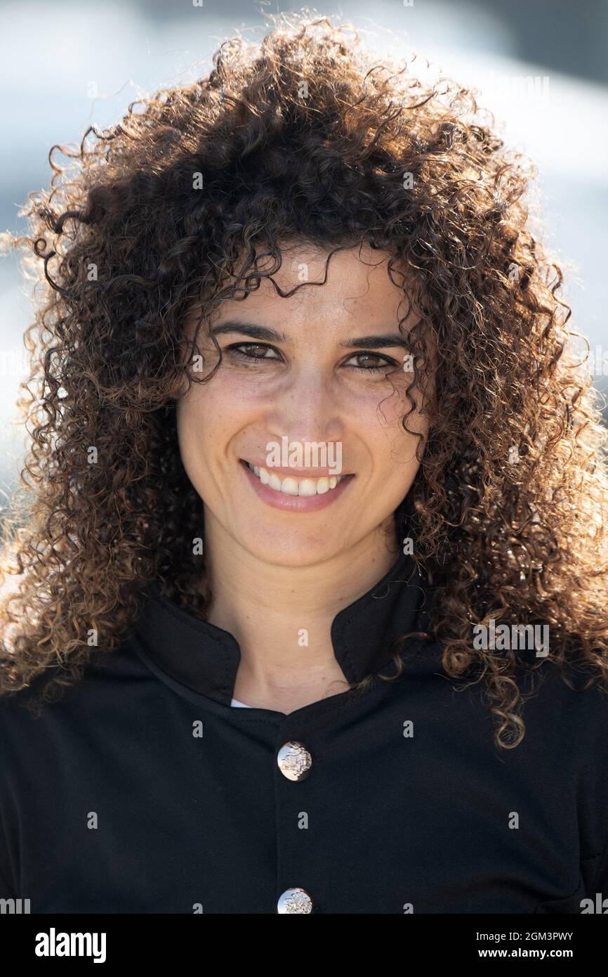 Malika Azgag attends Les engagesphotocall during the 23rd TV Fiction ...