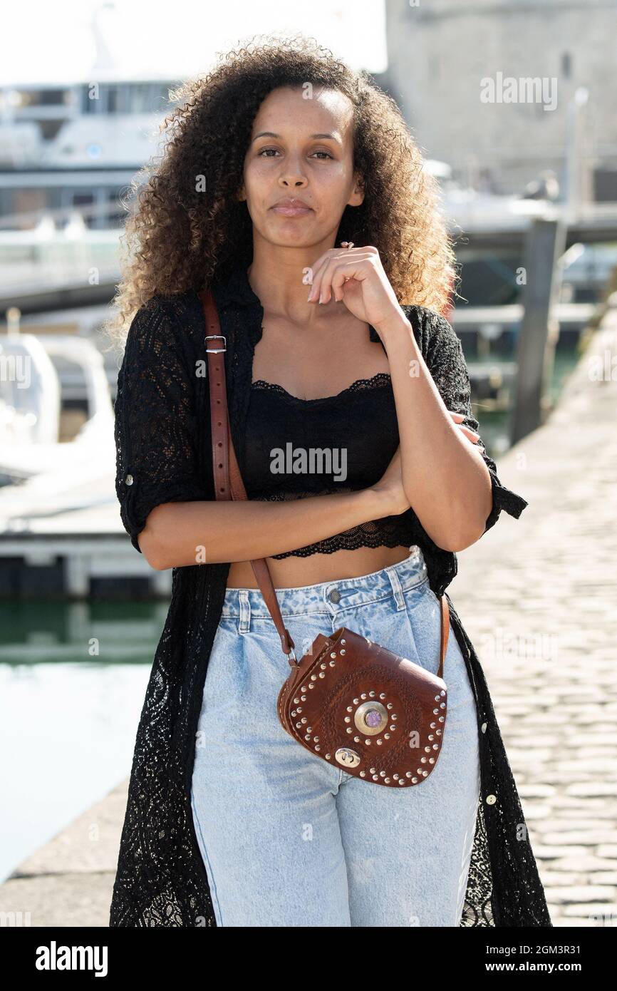 Nacera Zairi attends Les engagesphotocall during the 23rd TV Fiction ...