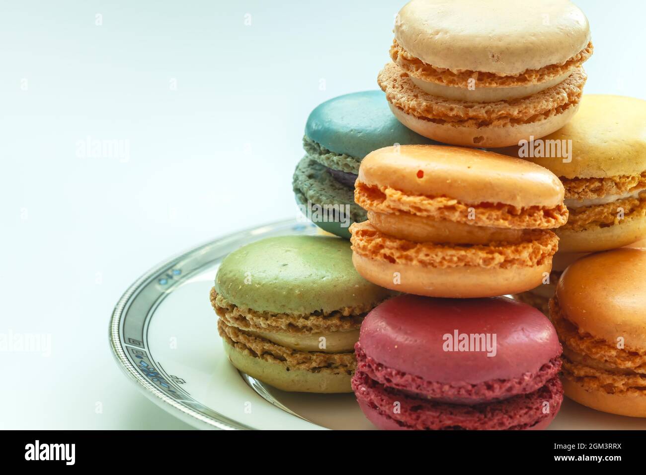 Plate assorted macaroons hi-res stock photography and images - Alamy