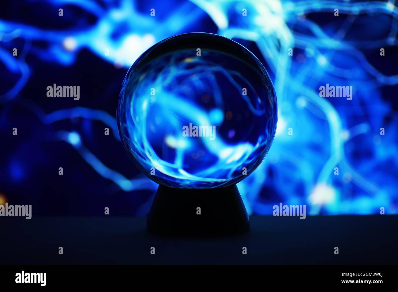 Milky way in magic sphere,Fortune teller,mind power concept. magic ball ...