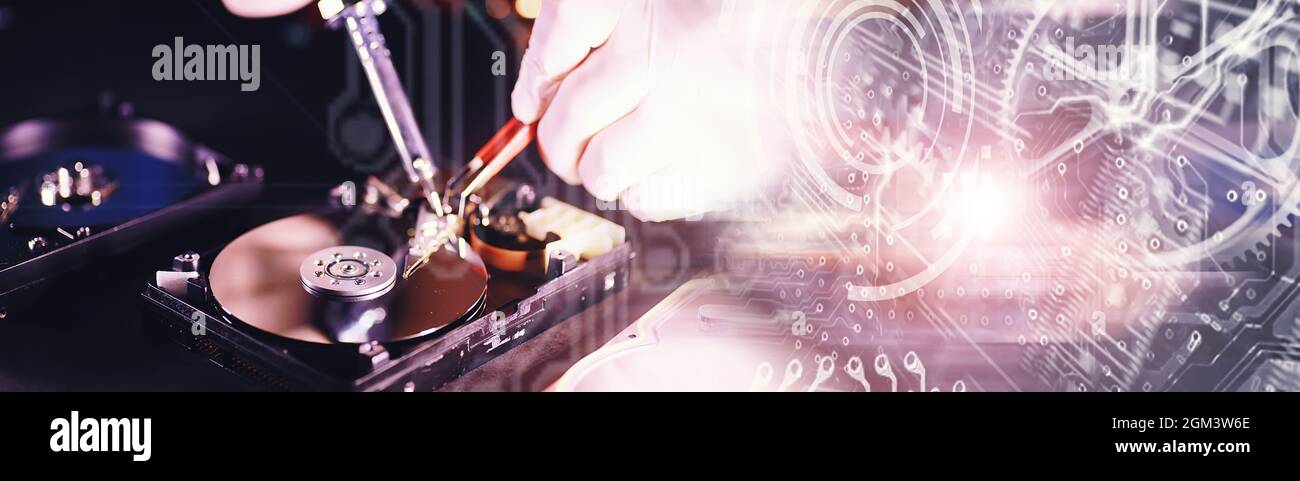 Computer equipment. Repair of PC components. Hard drive for restoration ...