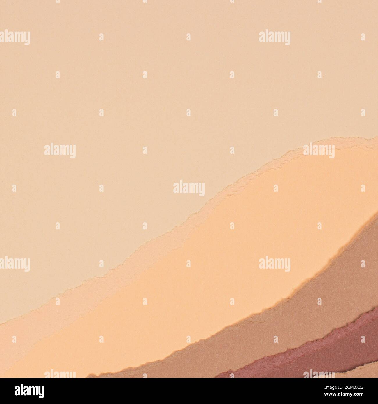 Torn grunge ripped beige brown geometric paper background. Colorful ...