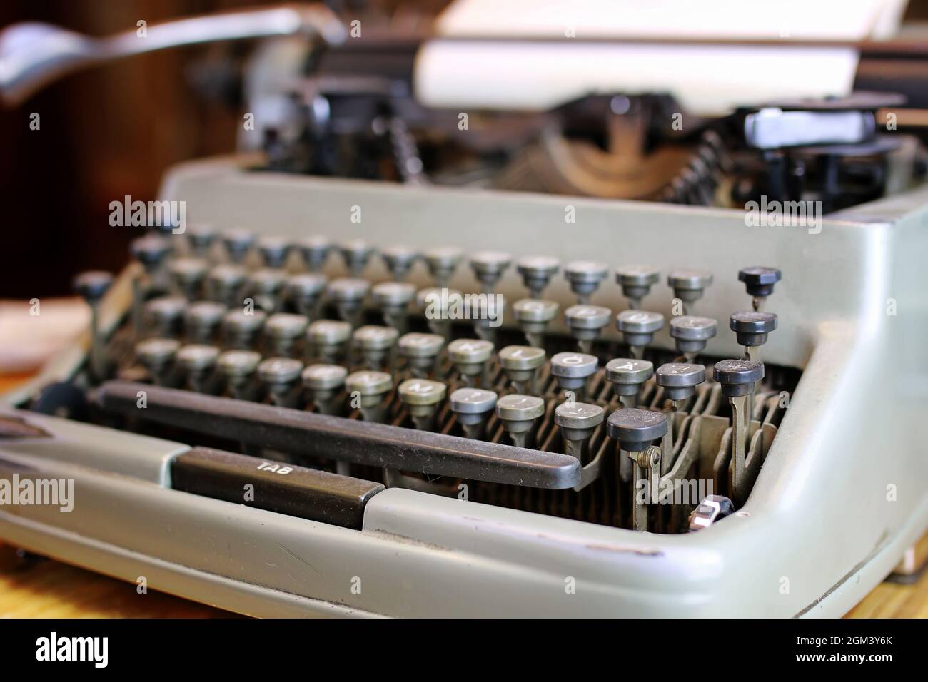 retro gray typewriter letter Stock Photo - Alamy