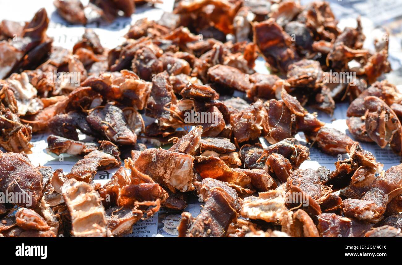 Closeup shot of raw meat cuts on a newspaper Stock Photo - Alamy