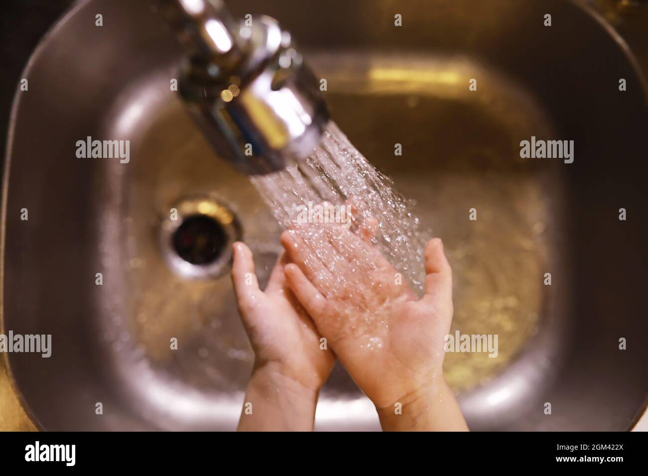 Hygiene rules. Hand washing before meals. Antibacterial treatment hands ...