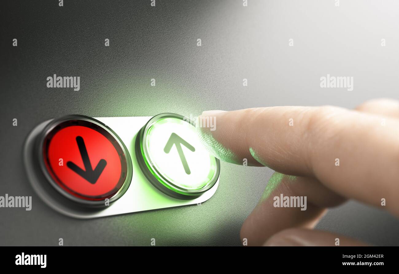 Elevator arrow hi-res stock photography and images - Alamy