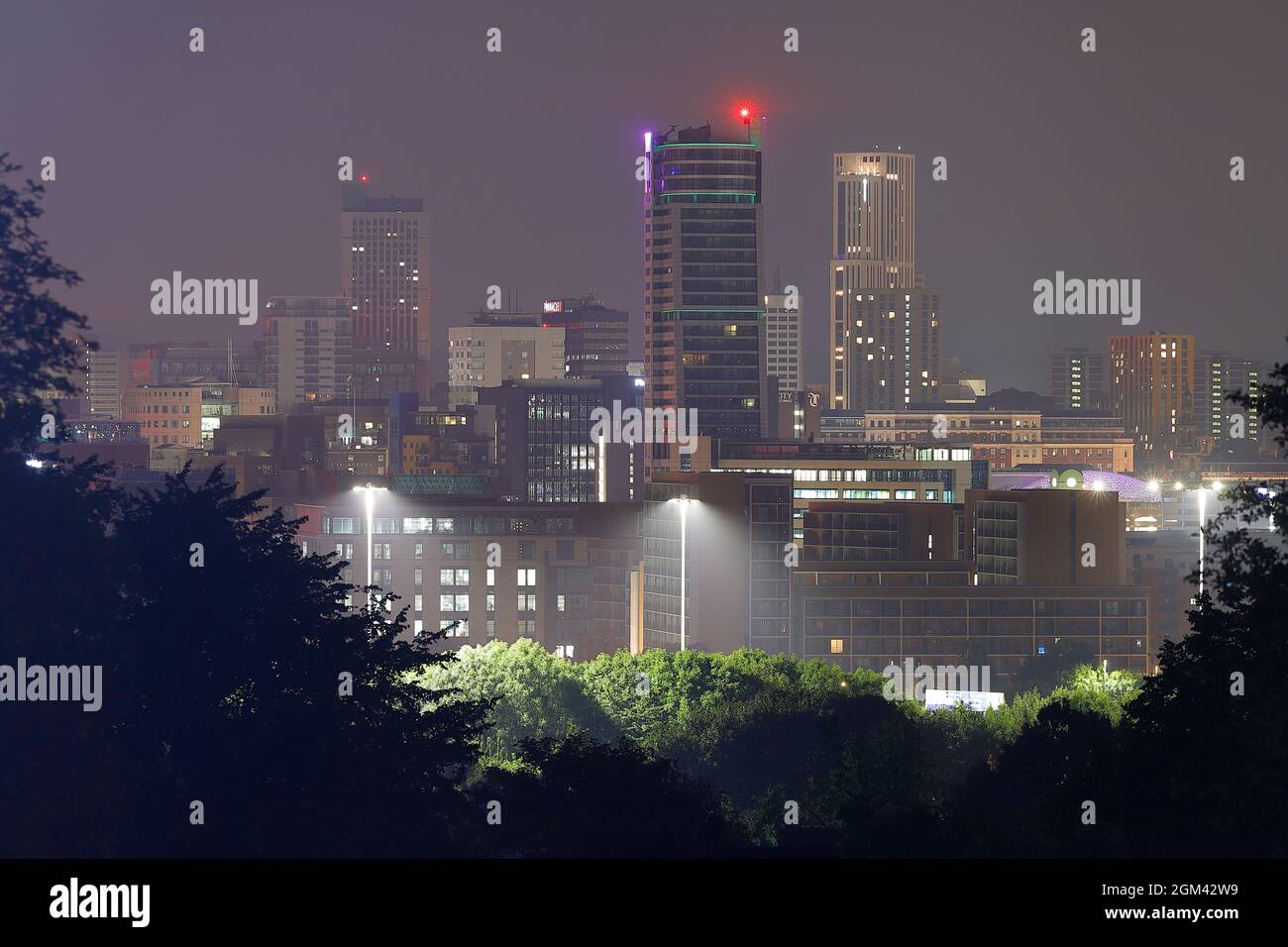 3 tallest buildings in Leeds. Sky Plaza 106m (left) Bridgewater Place ...