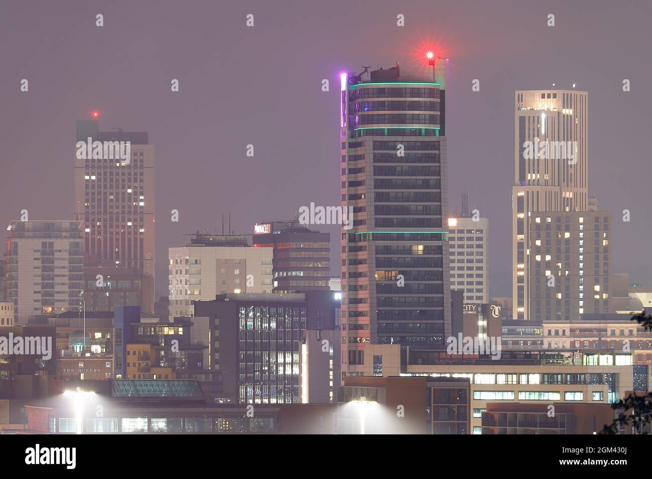 3 tallest buildings in Leeds. Sky Plaza 106m (left) Bridgewater Place ...