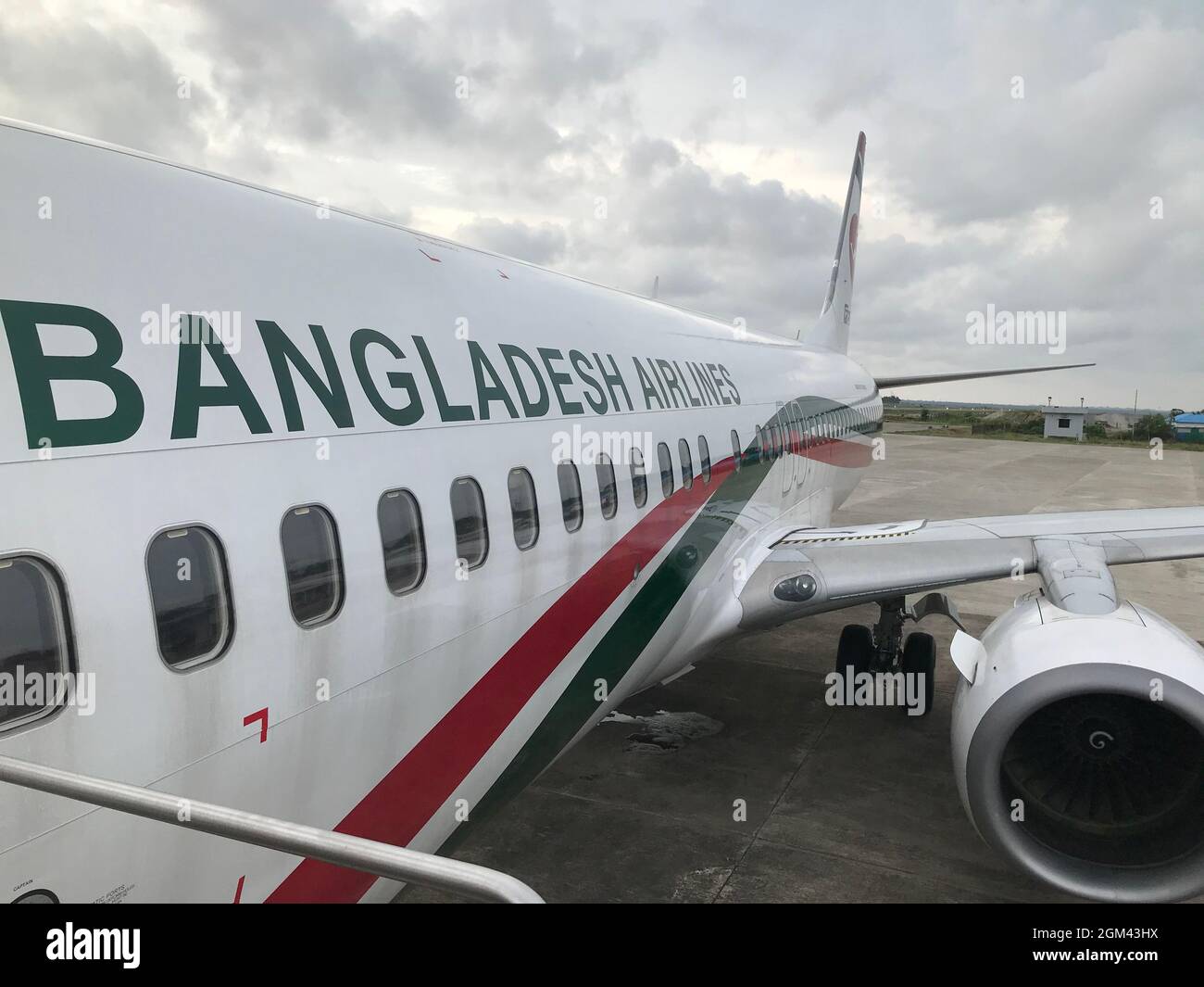 picture of Bangladesh plane on Airport in day Stock Photo - Alamy