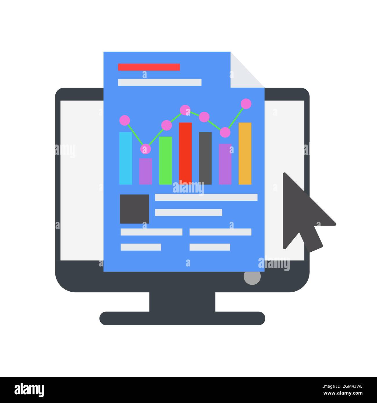 Computer monitor electronic screen icon vector illustration design. PC ...