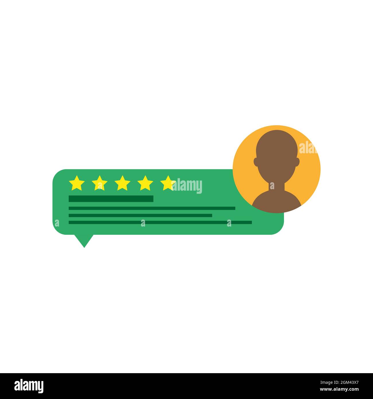 Review star vector icon illustration concept symbol. Rating evaluation ...