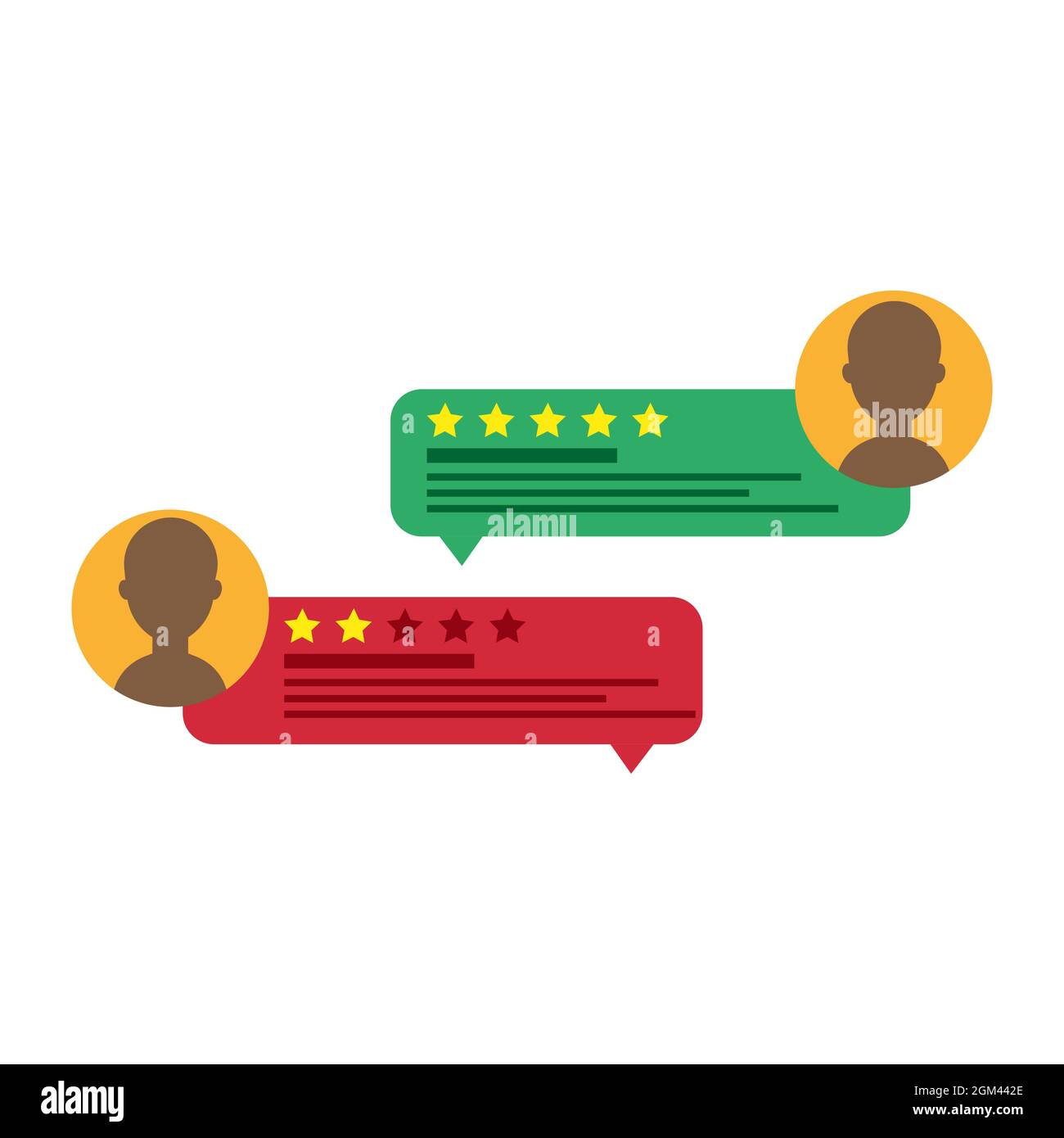 Review star vector icon illustration concept symbol. Rating evaluation ...