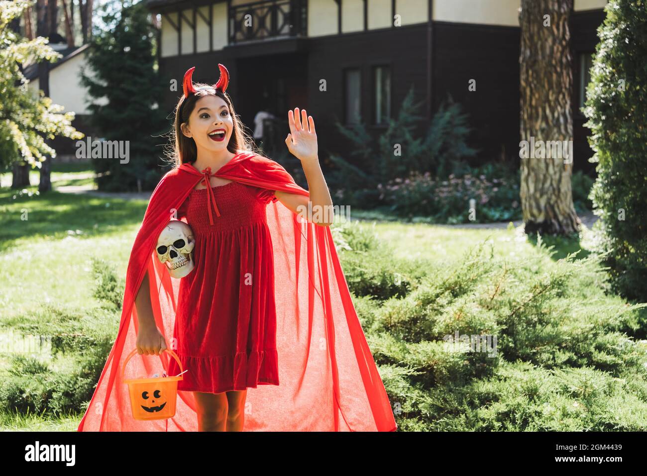 Devil waving hi-res stock photography and images - Alamy